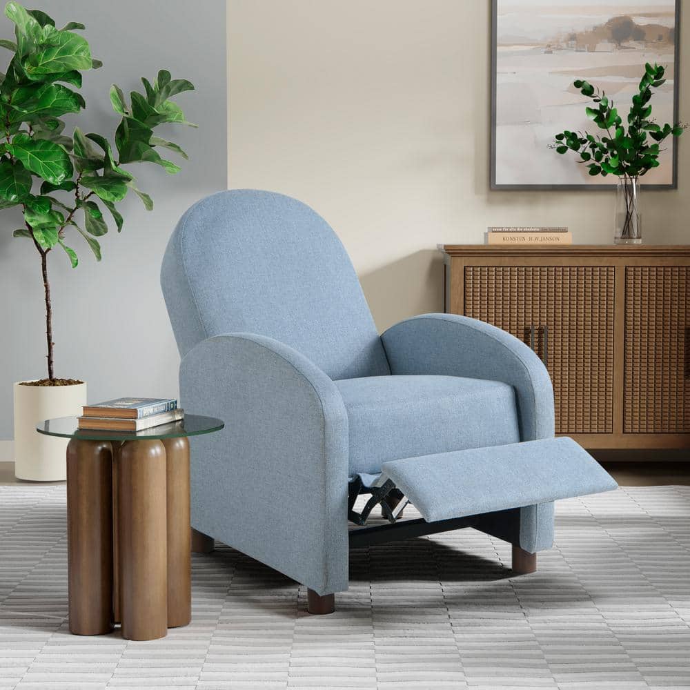 Relax A Lounger Lorna Blue Polyester Recliner 215A012BLU - The Home Depot