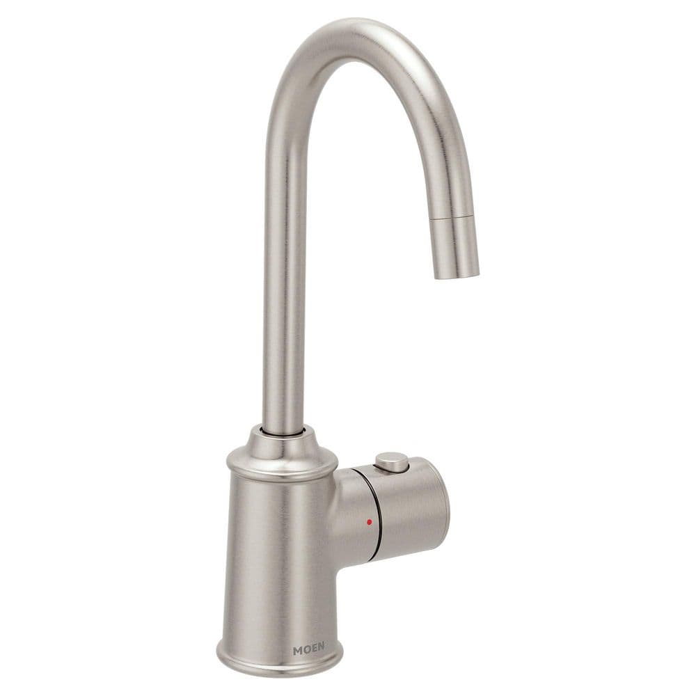 MOEN Sip Traditional Spot Resist Stainless One-Handle High Arc Instant ...