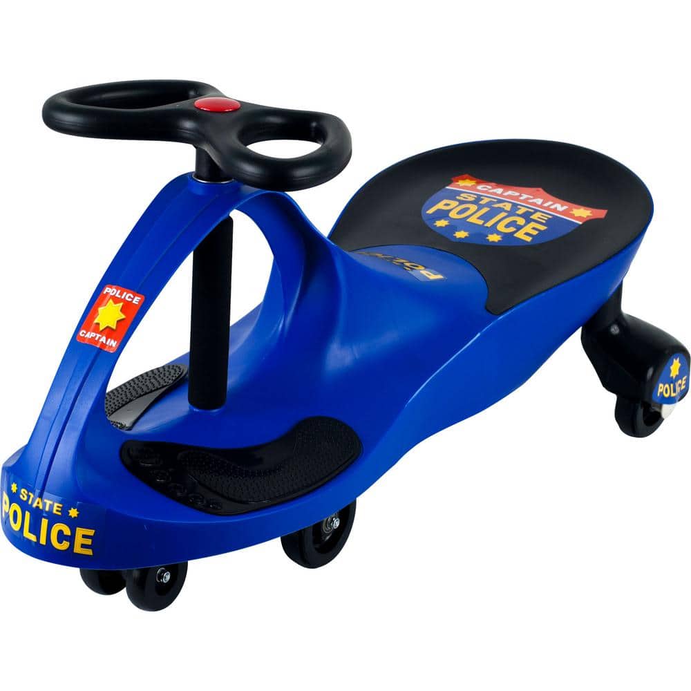 Hey! Play! Ride on Toy Wiggle Police Car W410009 - The Home Depot