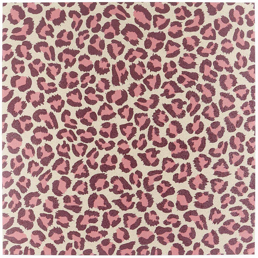 Ivy Hill Tile Kaa Leopard Pink 4 in. x 0.39 in. Matte Porcelain Floor ...