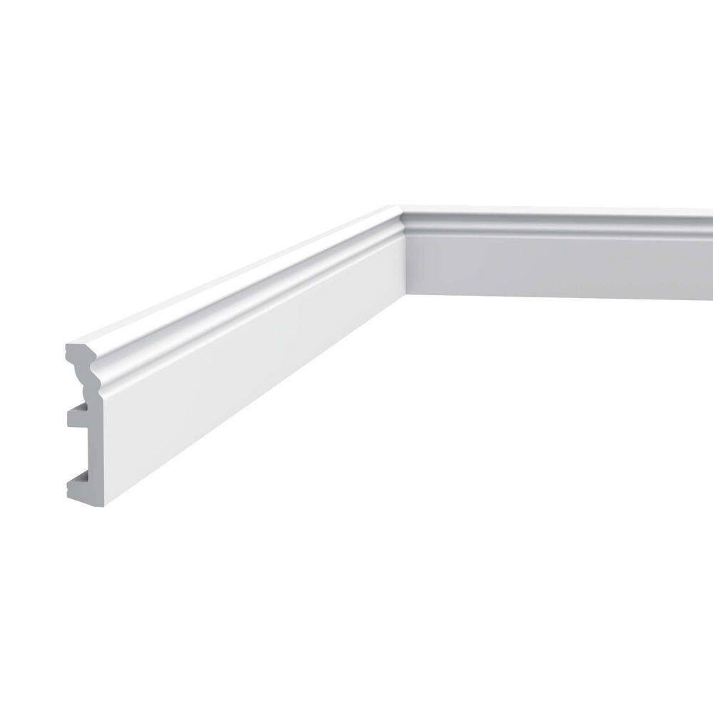 ORAC DECOR 3/4 in. D x 3-1/8 in. W x 78-3/4 in. L Primed White High ...