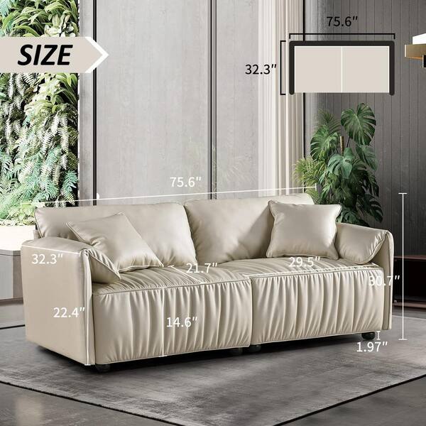 High Rolled Arm Sofa | Baci Living Room