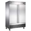 SABA 54 in. W 47 cu. ft. Two Door Commercial Reach In Upright ...