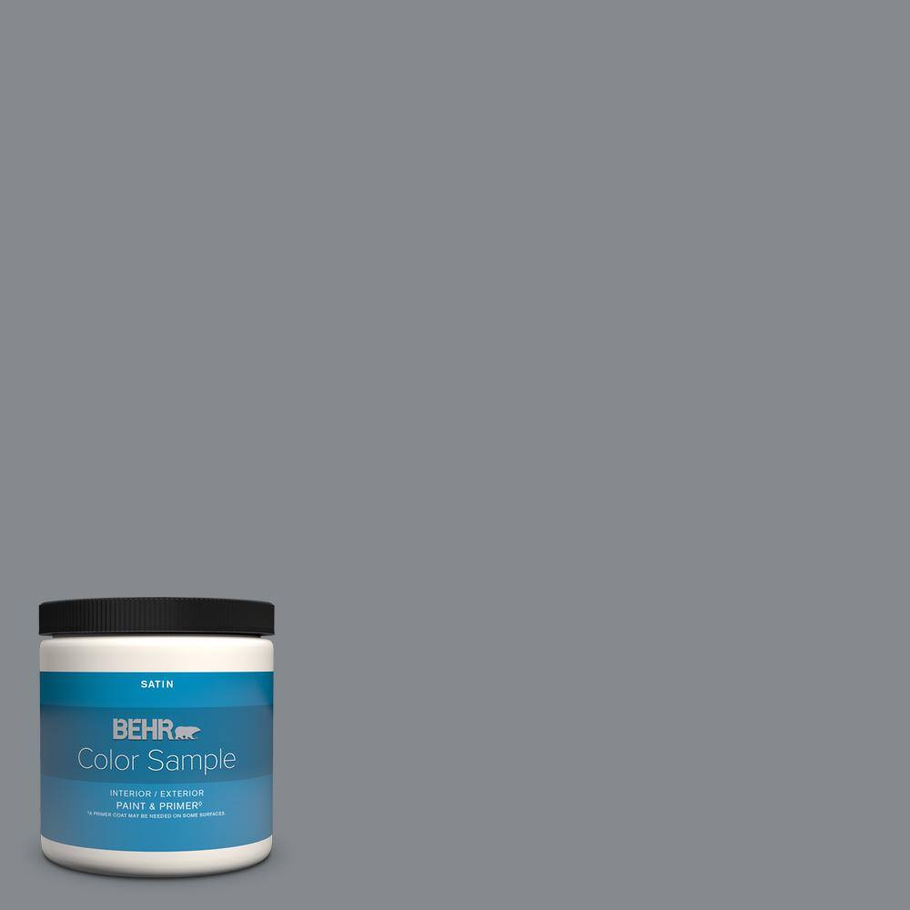 BEHR PREMIUM PLUS 8 oz. #PPU26-21 Overcast Satin Enamel Interior ...