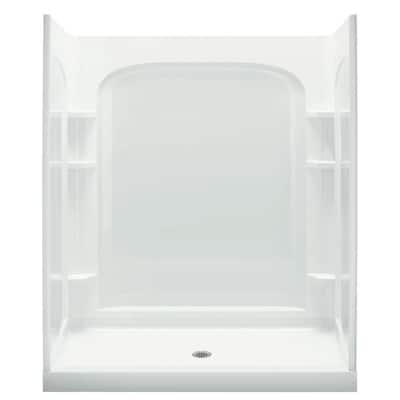 STERLING Ensemble Curve 60 in. x 30 in. x 75-3/4 in. Shower Kit with ...