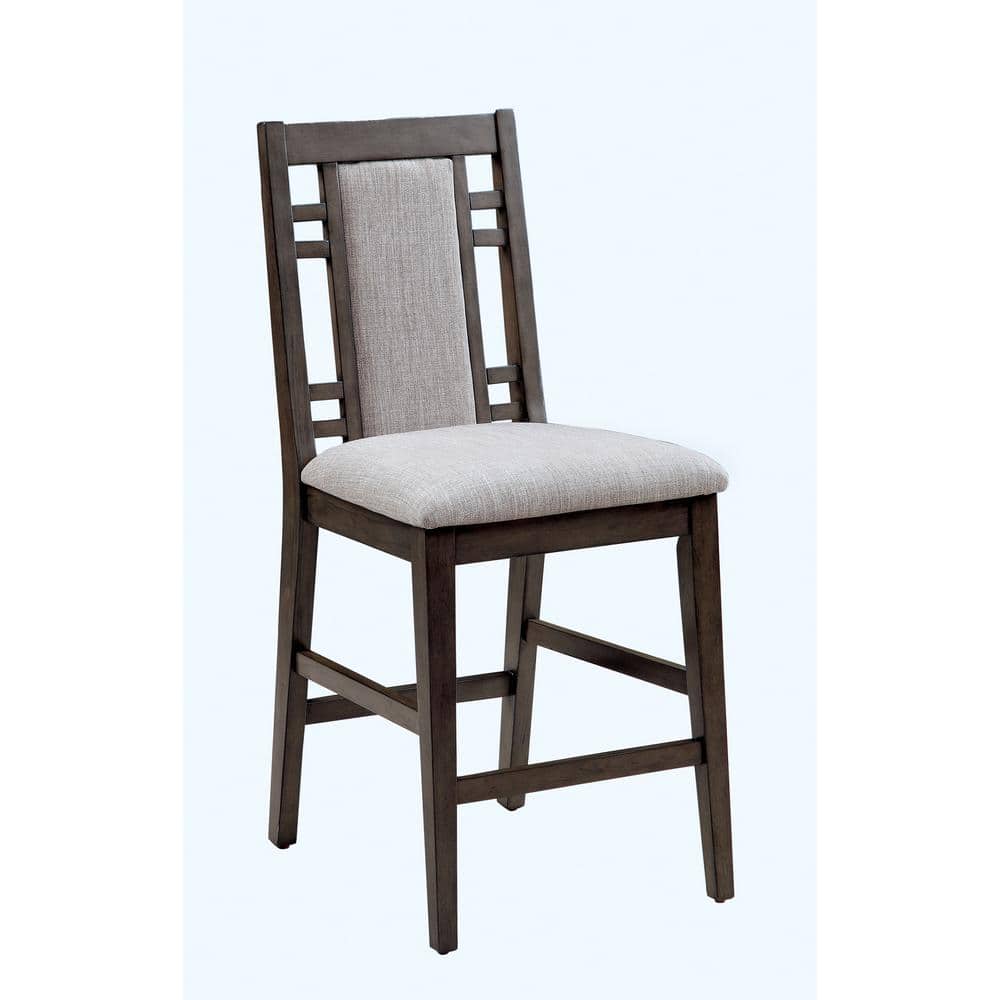 William's Home Furnishing Eris II Gray Transitional Style Counter ...