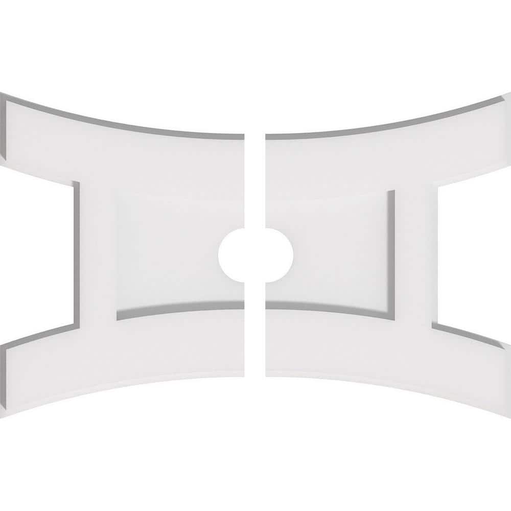 Ekena Millwork 1 in. x 18 in. x 12 in. PVC Medallion Moulding ...