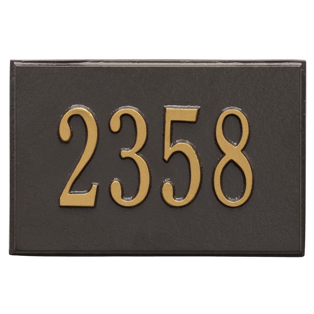 Whitehall Products Wall Mailbox Plaque in Bronze/Gold 1426OG - The Home ...