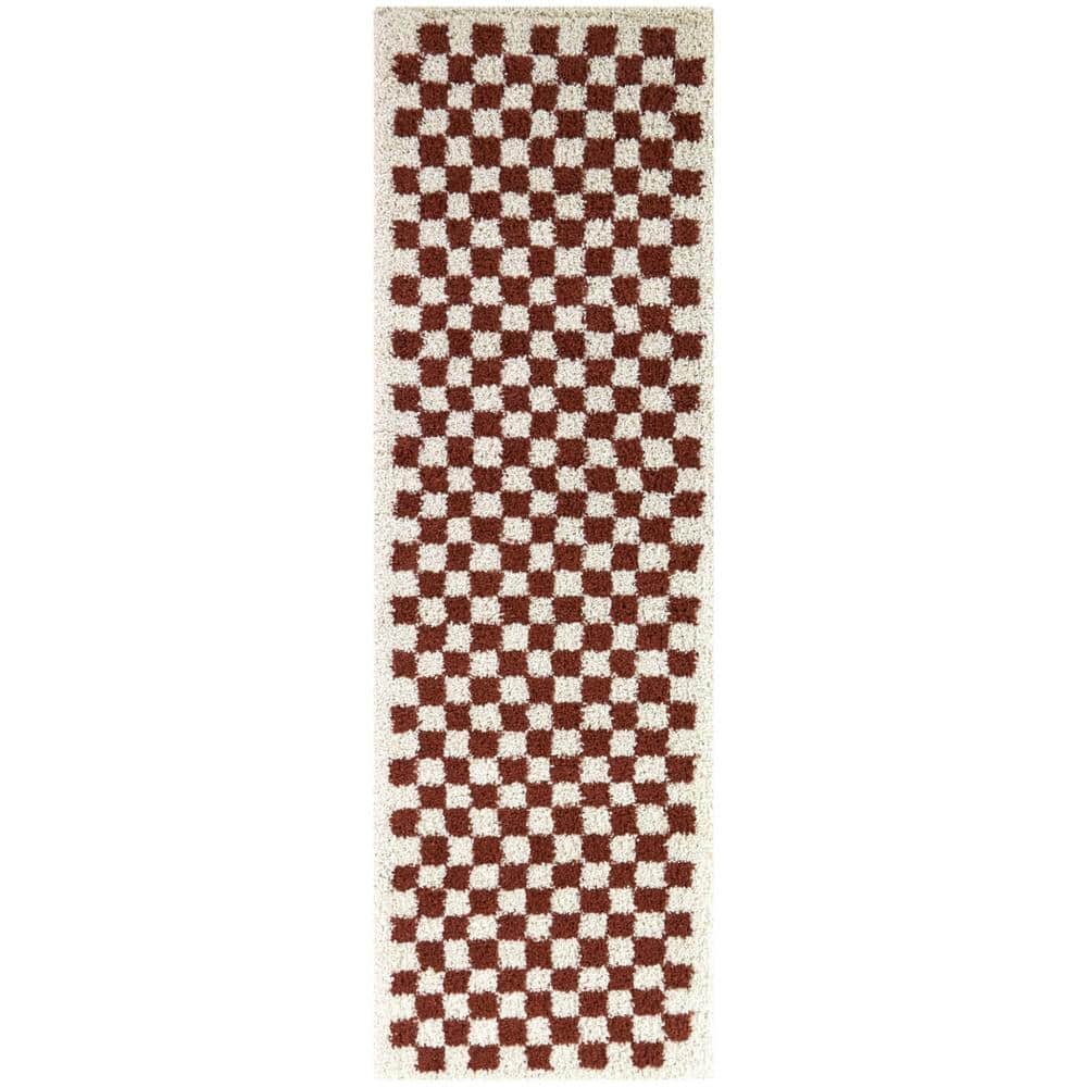BALTA Covey Burnt Orange 2 ft. x 10 ft. Geometric Runner Rug 3122021 ...