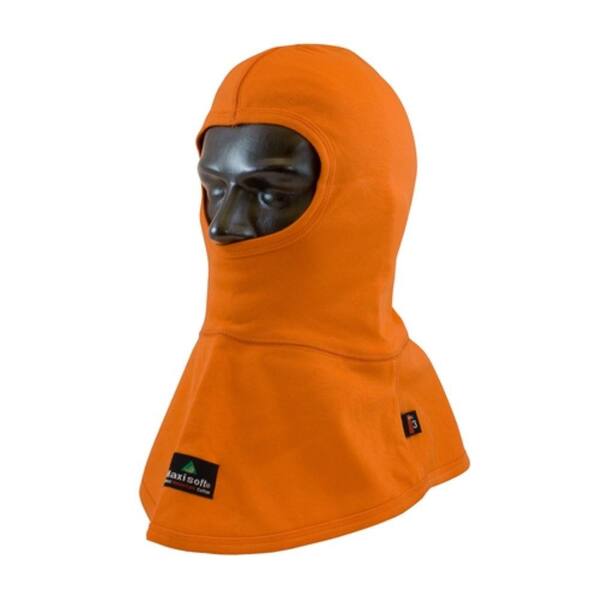 PIP Men's Orange Double-Layer AR/FR Cotton/Nylon Balaclava Hood, 32.4 ...