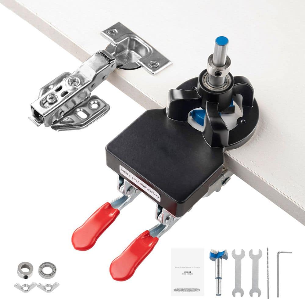 SKYSHALO 35 mm Concealed Door Hinge Jig, Accurate Locking Dual Clamp ...