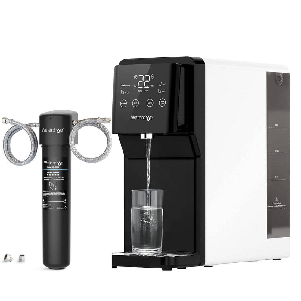 Waterdrop Complete Water Purification Bundle:N1 Countertop RO System ...