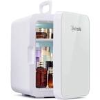 AstroAI Mini Fridge Portable 0.35 cu. ft. 15 Can AC/DC 12v in White ...