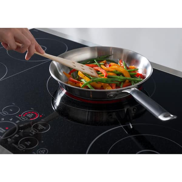 LG STUDIO 30 in. Radiant Electric Cooktop in Stainless Steel with 5 ...