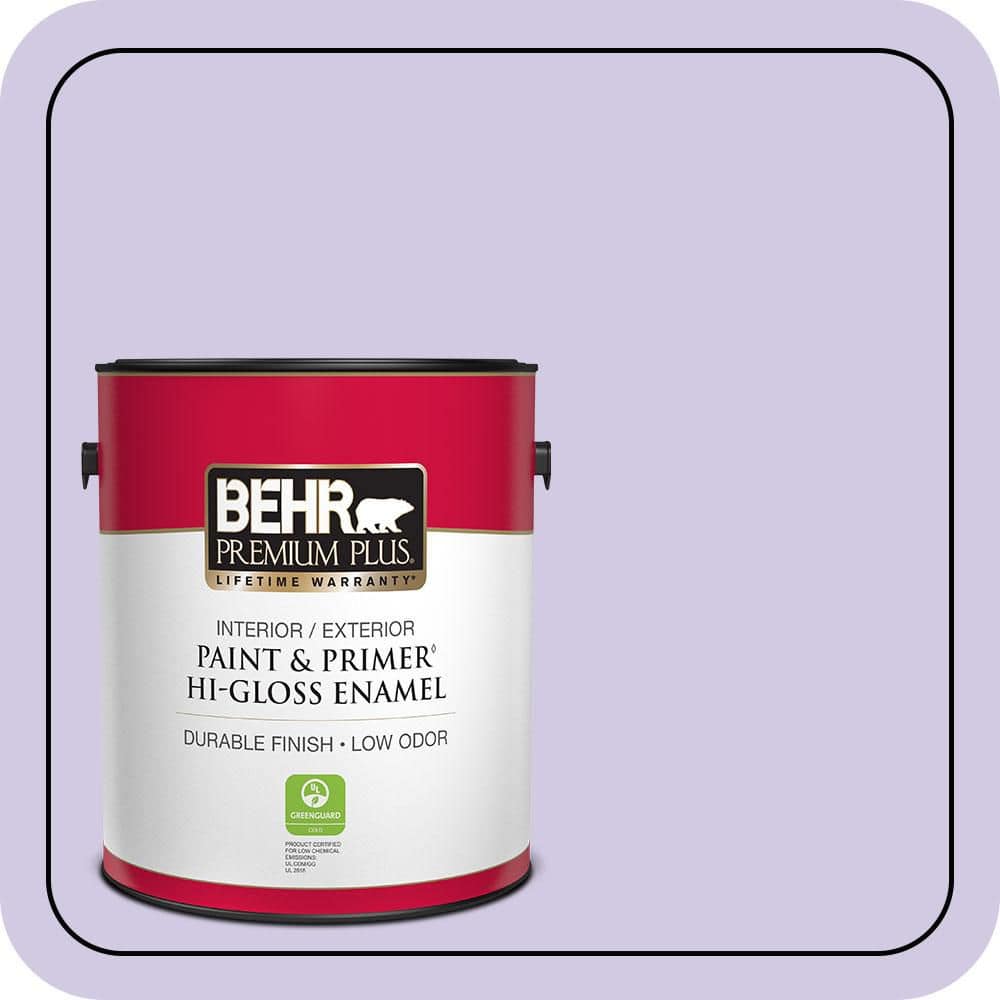 BEHR PREMIUM PLUS 1 gal. #650C-3 Light Mulberry Hi-Gloss Enamel ...