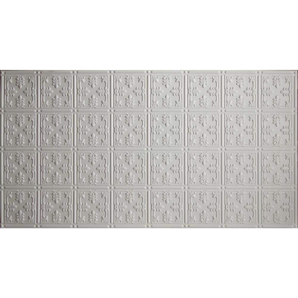 Global Specialty Products 2 ft. x 4 ft. Glue Up Tin Ceiling Tile in ...