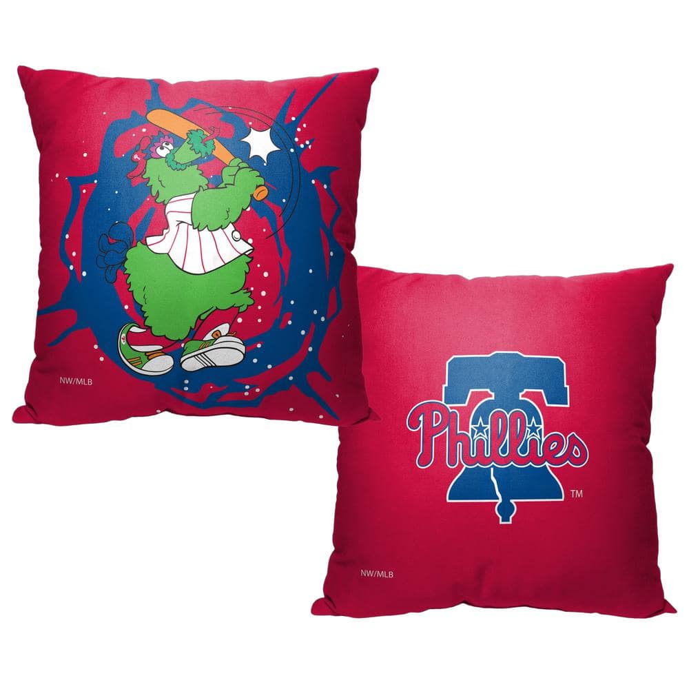 THE NORTHWEST GROUP MLB Mascots Phillies Printed Polyester Throw Pillow ...