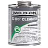 Weld-On C-65 PVC/CPVC/ABS/Styrene Cleaner, Clear, Low VOC, 1/2 Pint (8 ...