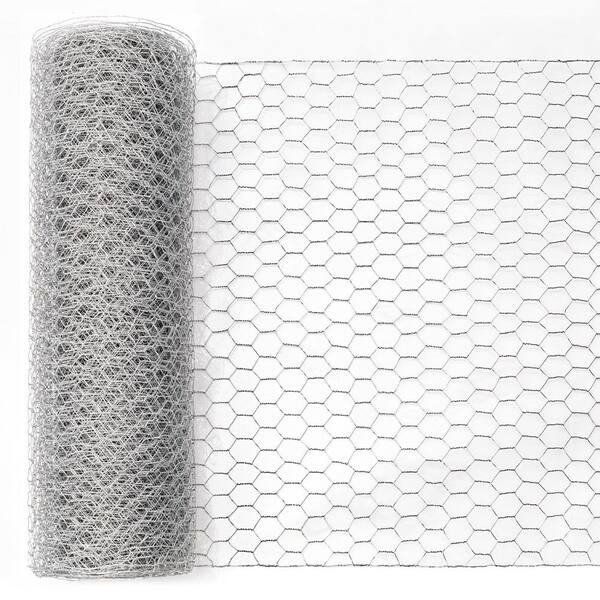 WRIGHTMASTER 12 in. x 100 ft. Reinforced Anti-Rust Galvanized Wire Mesh ...