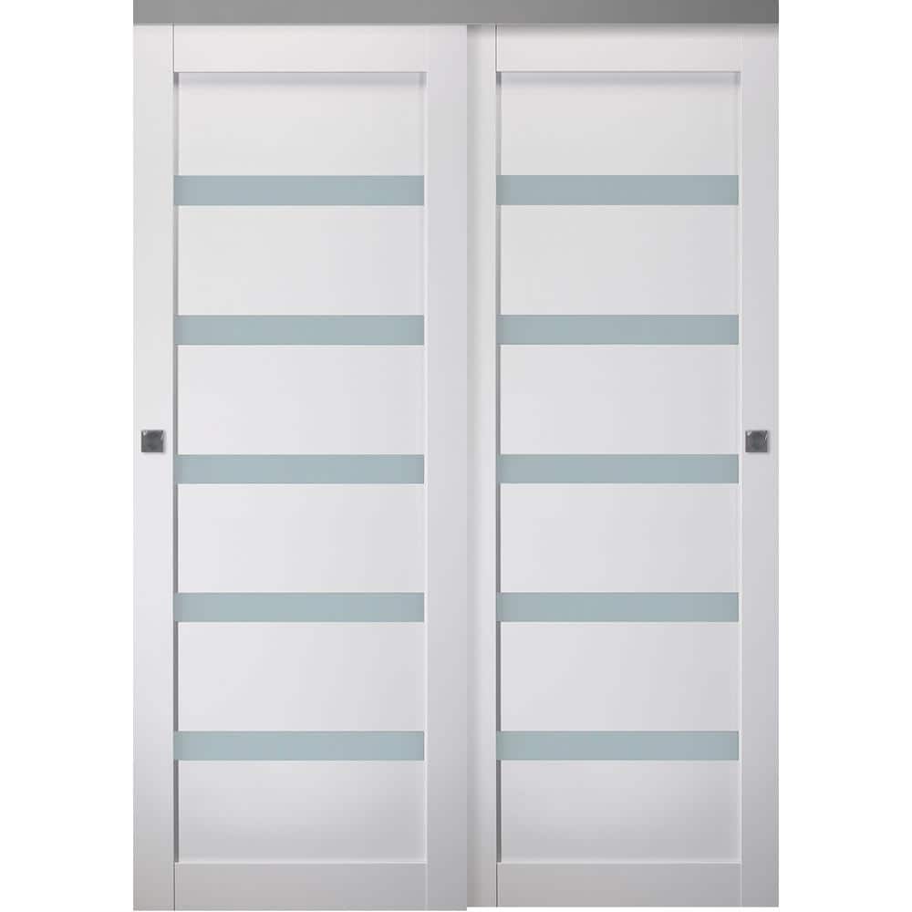 Belldinni Leora 72 in. x 80 in. Bianco Noble Finished Wood Composite ...