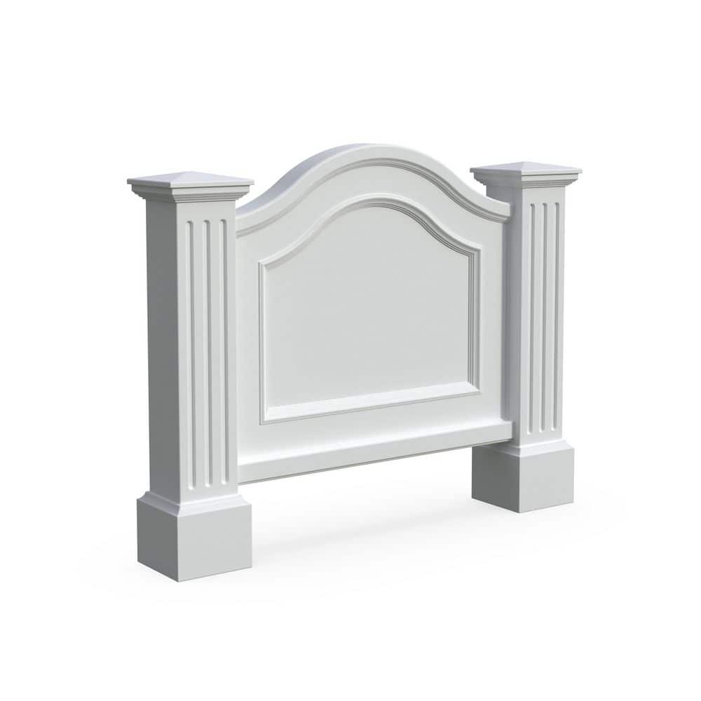 Mayne Nantucket 32 in. x 40 in. White Polyethylene Address Sign 5820WH ...