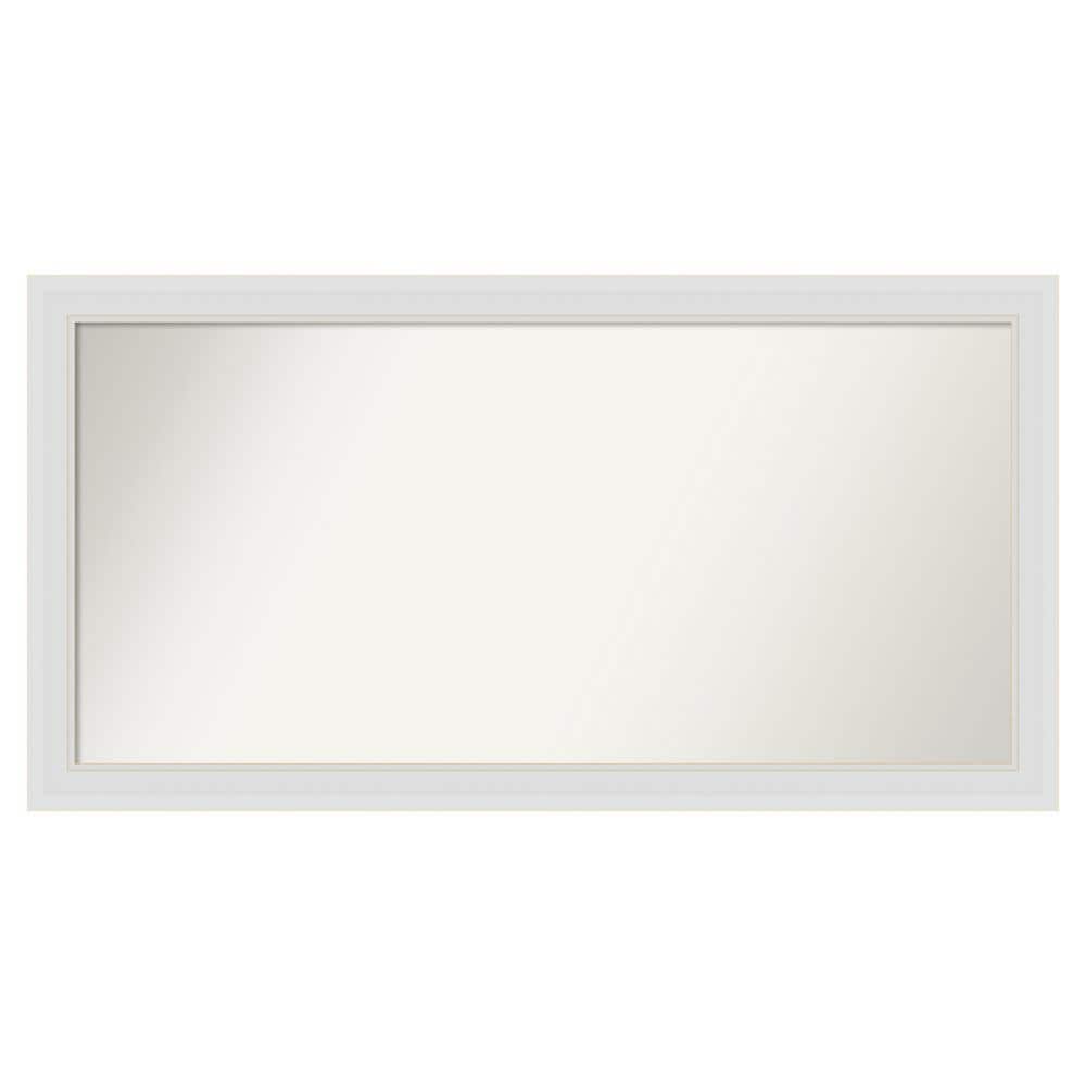 Amanti Art Flair Soft White Narrow 48 in. x 25 in. Custom Non-Beveled ...