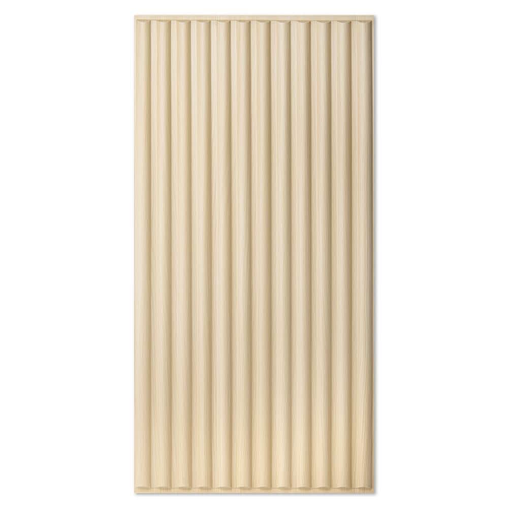 Art3dwallpanels Semi-Cylinder Design Oak 2 ft. x 4 ft. Decorative Drop ...