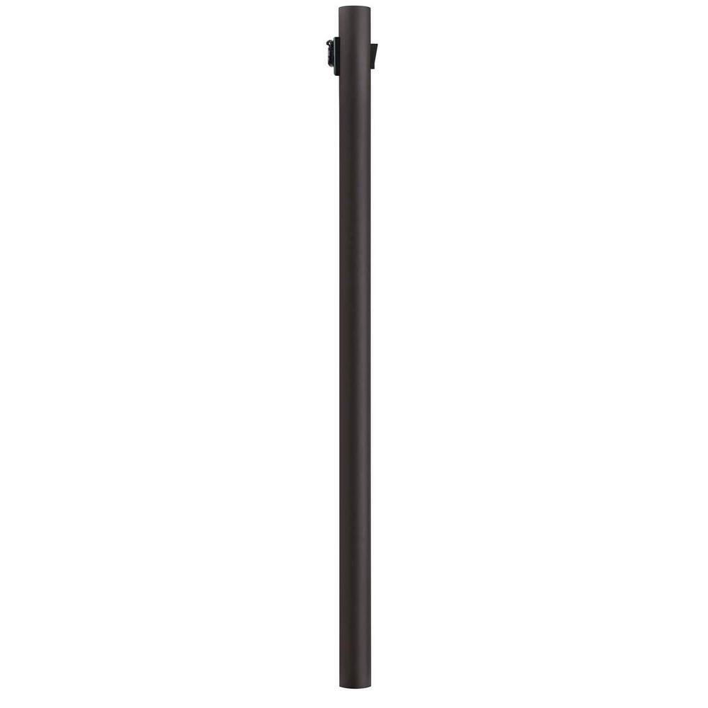 SOLUS 7 ft. Bronze Outdoor Direct Burial Lamp Post with Convenience ...