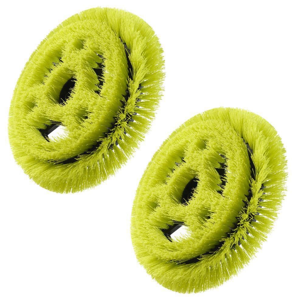 RYOBI 9 in. VORTEX Medium Bristle Brush (2-Pack) A95MRB9-2 - The Home Depot