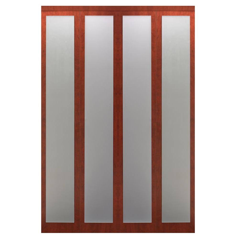 Impact Plus 47 in. x 96 in. Mir-Mel Cherry Mirror Solid Core MDF Full ...