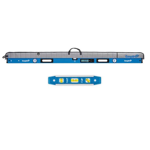 Milwaukee 72 in. True Blue Digital Box Beam Level with Case with 9 in ...