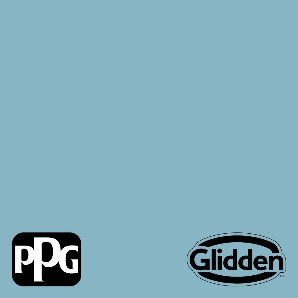 Glidden 8 oz. PPG1151-4 Crystal Lake Satin Interior Paint Sample ...