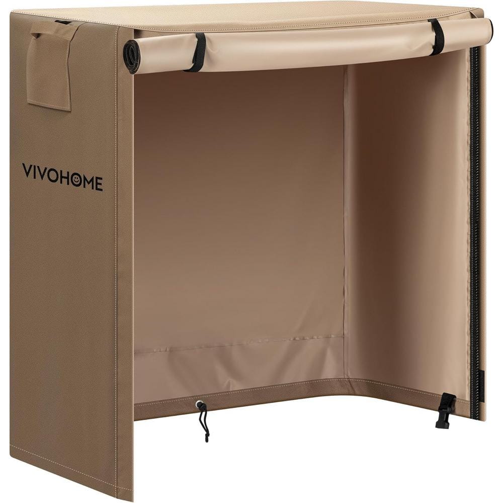 VIVOHOME 3 ft. Heavy Duty 600D Oxford Log Rack Cover with Zipper VH1486 ...