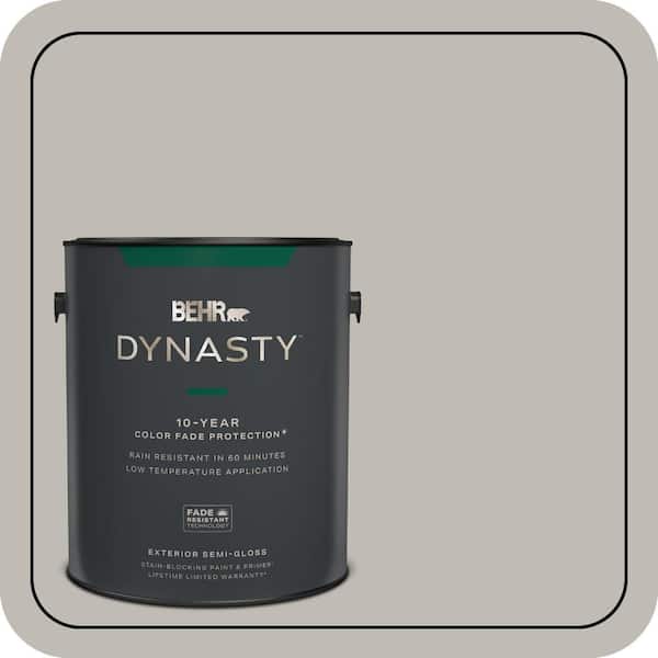 BEHR DYNASTY 1 gal. #MQ6-23 Pumice Semi-Gloss Enamel Exterior Stain ...