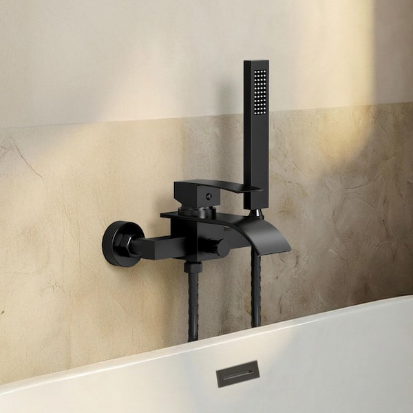 Reviews for GRANDJOY Waterfall Wall Mount 1-Handle 2-Spray Tub and ...