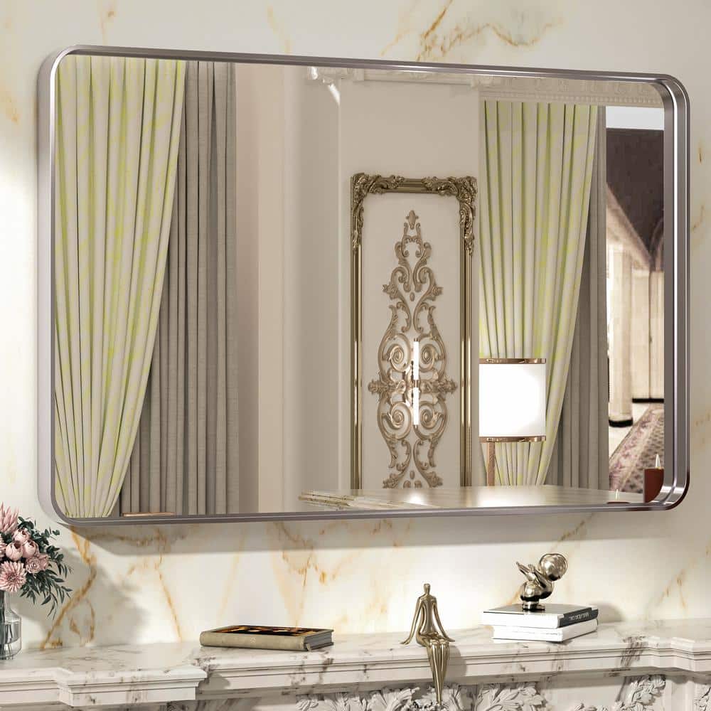 TETOTE 40 in. W x 30 in. H Rectangular Aluminum Framed Wall Mount ...