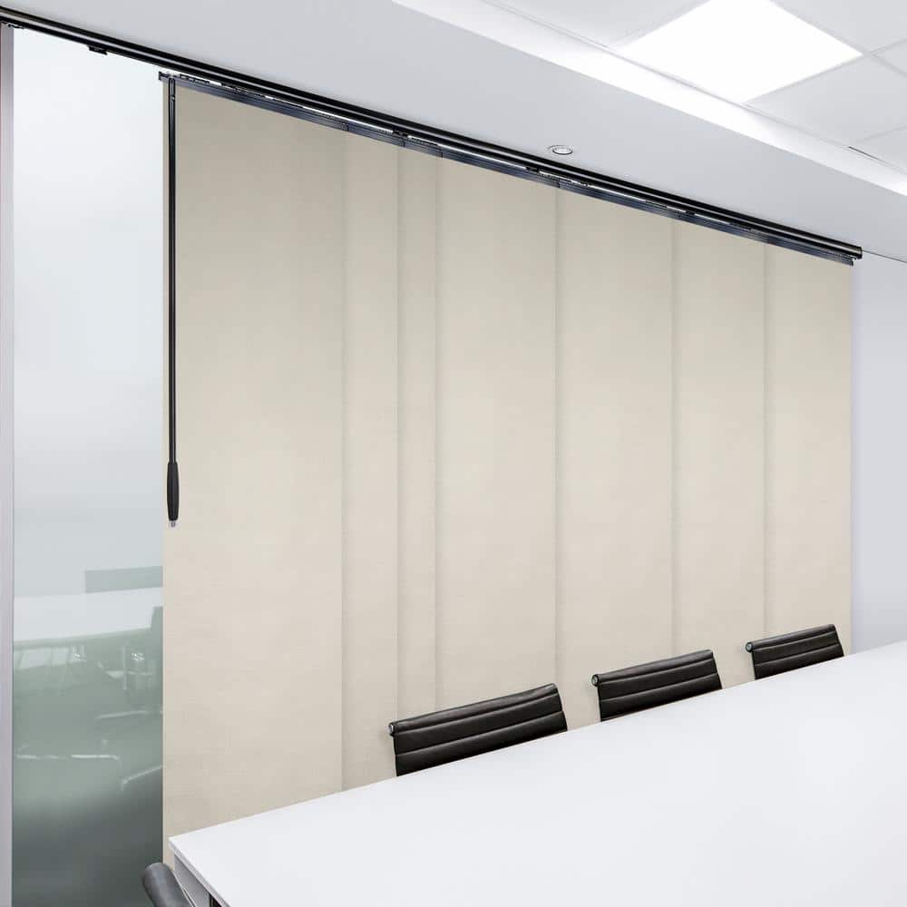 EMOH Pearlescent 110 in. - 153 in. W x 94 in. L Adjustable 7- Panel in ...