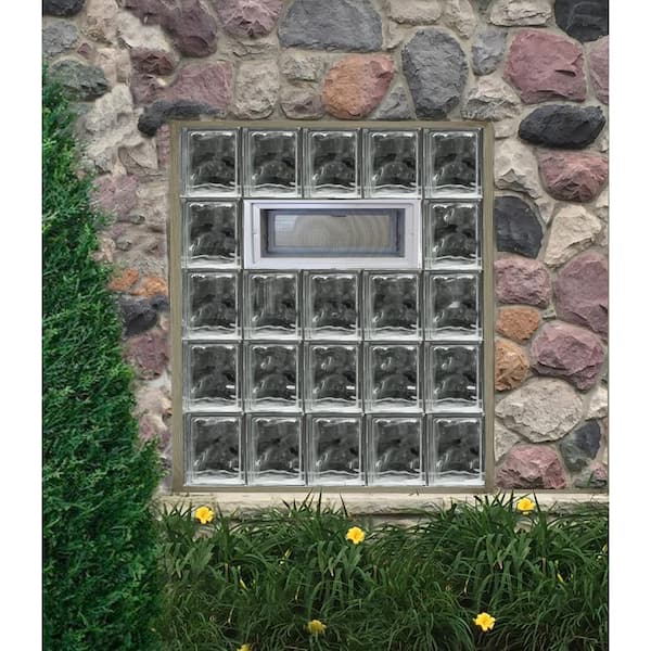 Clearly Secure 3 in. Thick Series 18 in. x 8 in. x 3 in. Hopper Vent ...