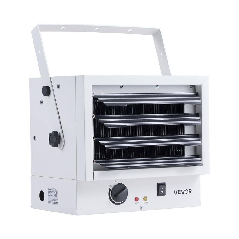 VEVOR Electric Garage Heater 5000-Watt Ceiling Mounted Heater for 2-Cars Overheat Protection and ...