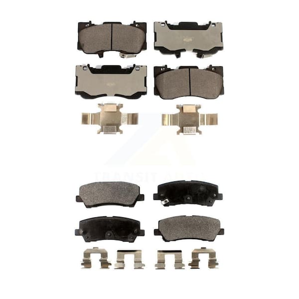 TEC Front Rear Ceramic Brake Pads Kit for ford Mustang 5.0 L 2.3 L with ...