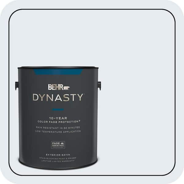 BEHR DYNASTY 1 gal. #PPL-35 Blizzard Satin Enamel Exterior Stain ...