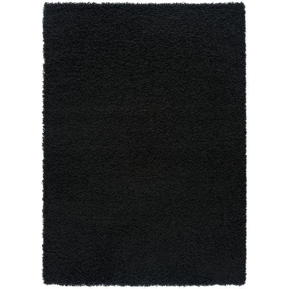 L'Baiet Alora Black 5 ft. x 7 ft. Shag Area Rug BW542C57 - The Home Depot