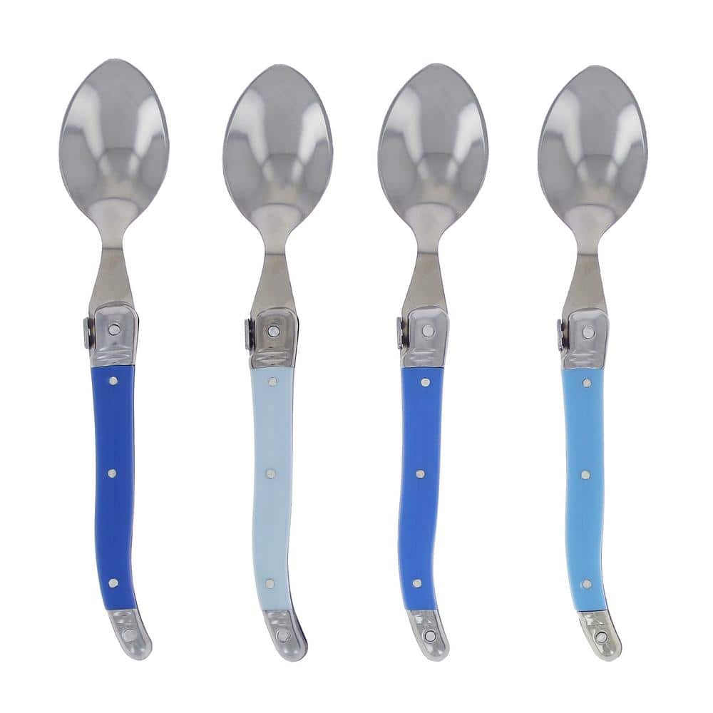 French Home Laguiole Shades of Blue Coffee Spoons (Set of 4) LG094 ...