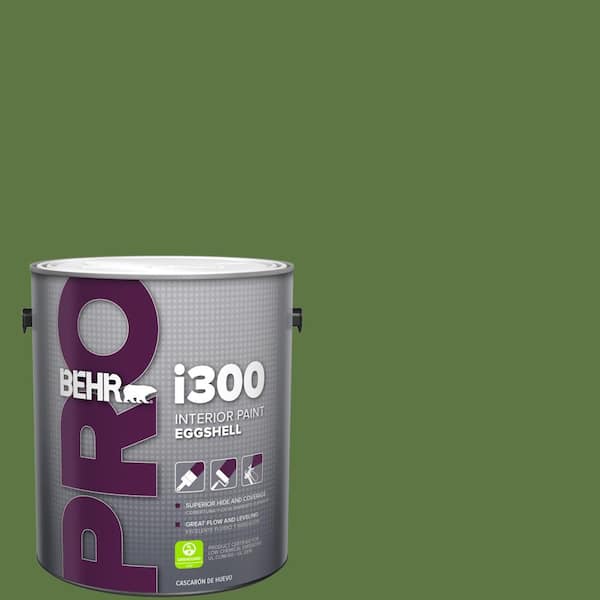 BEHR PRO 1 Gal. #420D-7 Dill Pickle Eggshell Interior Paint PR33301 ...