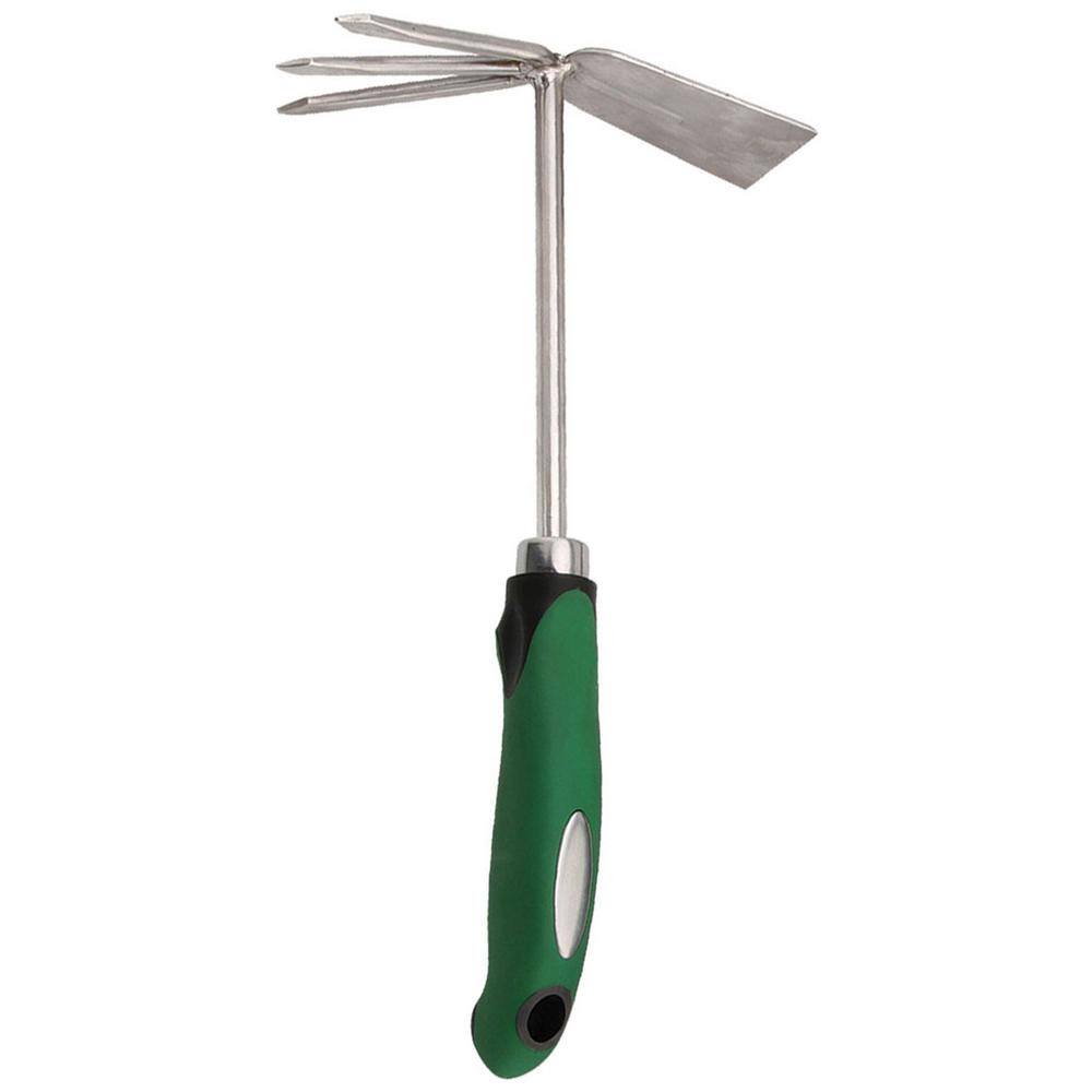 ZENPORT:Zenport 12 in. Stainless Steel Shrub Rake Hoe Fork Combo (Box ...