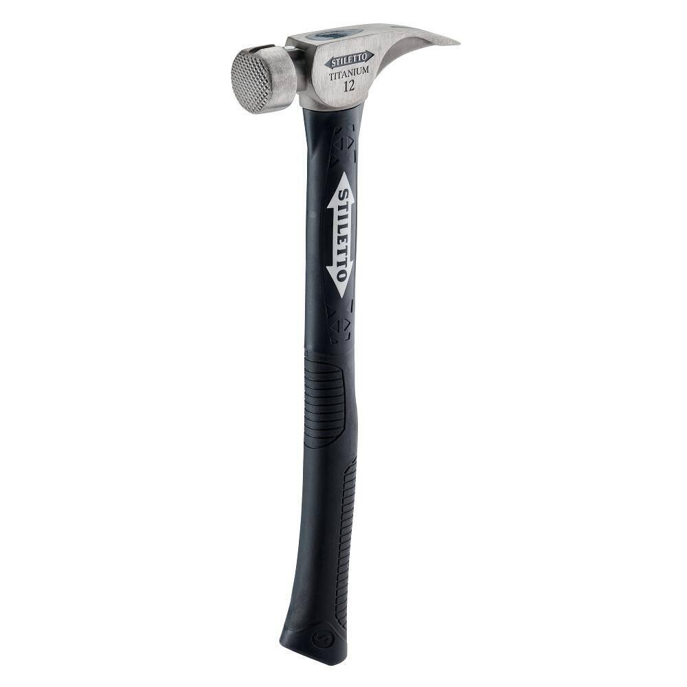 Stiletto 12 oz. Milled Curved Fiberglass Hammer with 16 in. Handle ...