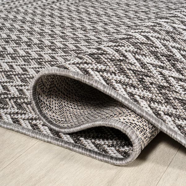 Light Gray Chevron Rug