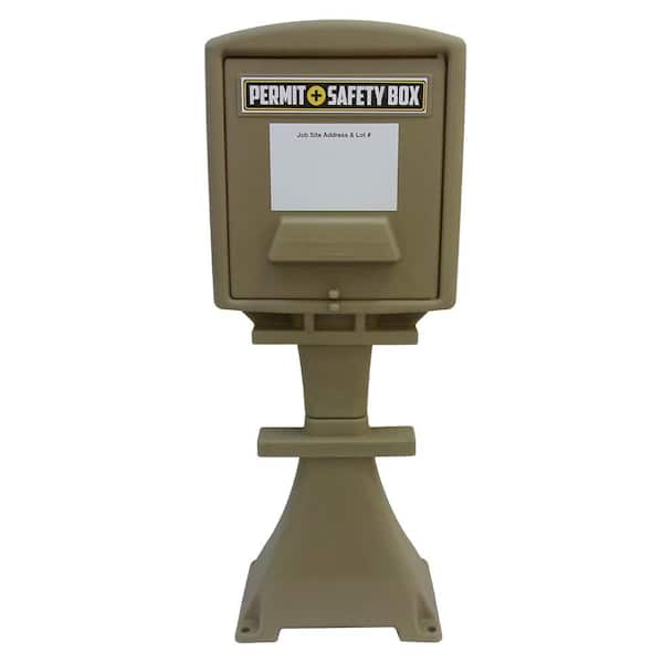 42 in. x 26 in. Permit Plus Safety Box All Weather Free Standing ...
