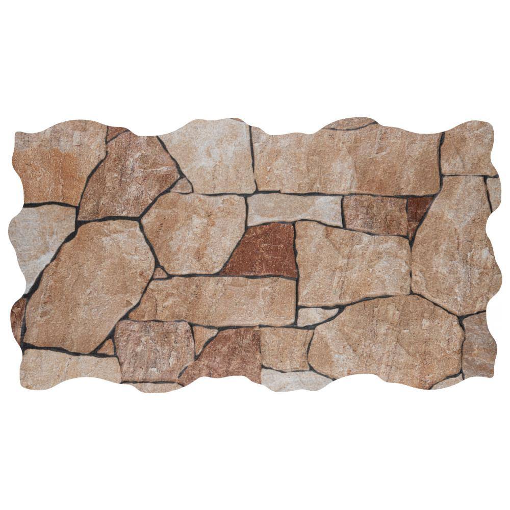 Merola Tile Andorra Ocre 10-3/8 in. x 18-3/4 in. Ceramic Wall Tile (10. ...