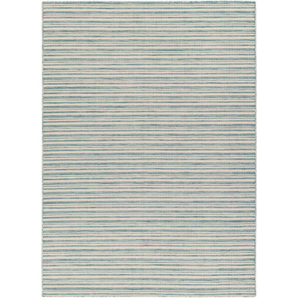 Artistic Weavers Hampton Sky Blue/Beige Stripes 9 ft. x 12 ft. Indoor ...
